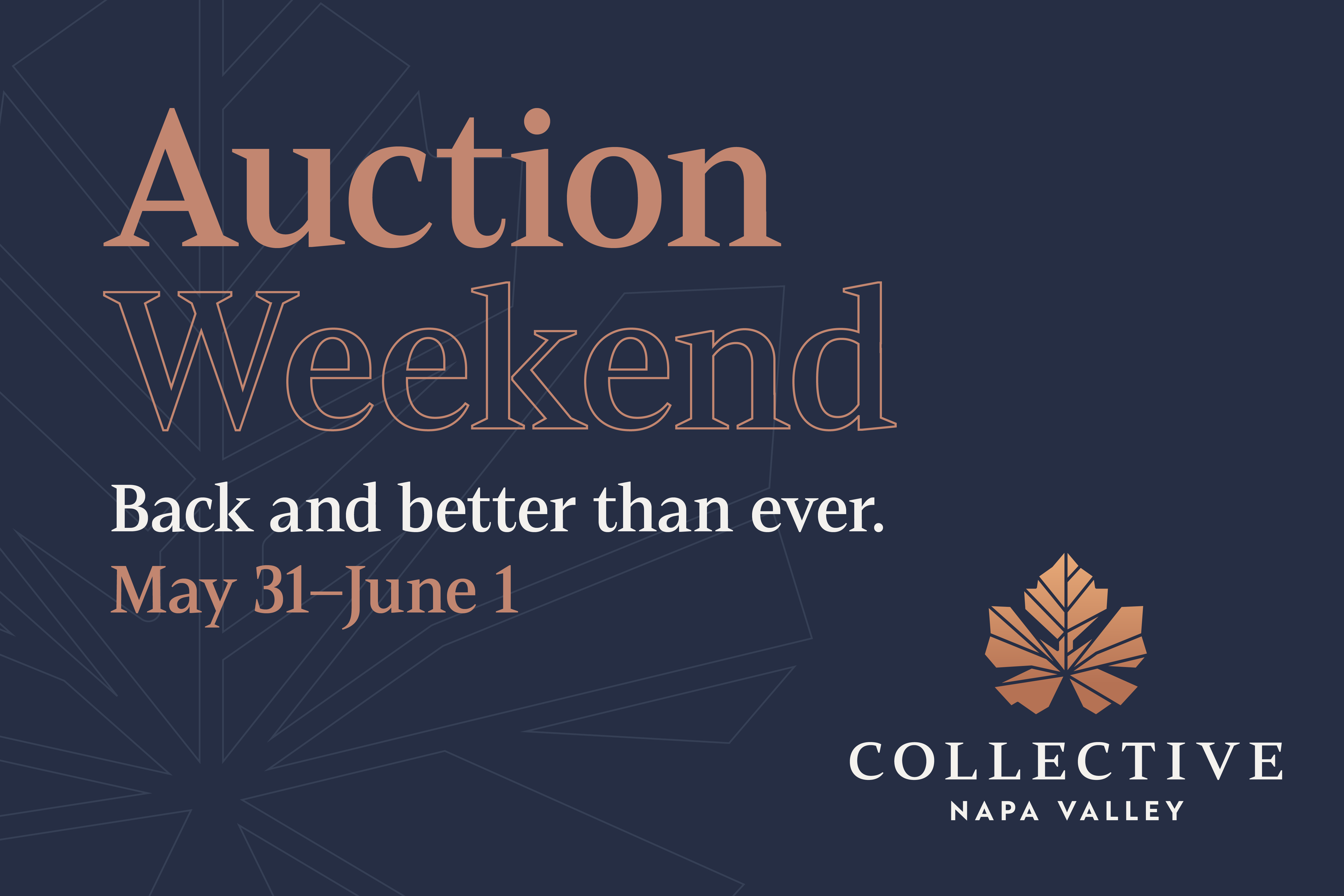 Auction Weekend Promotional Toolkit · Collective Napa Valley